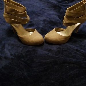 Spring Step | Shoes | Suede Closed Toe Ankle Strap Heels | Poshmark